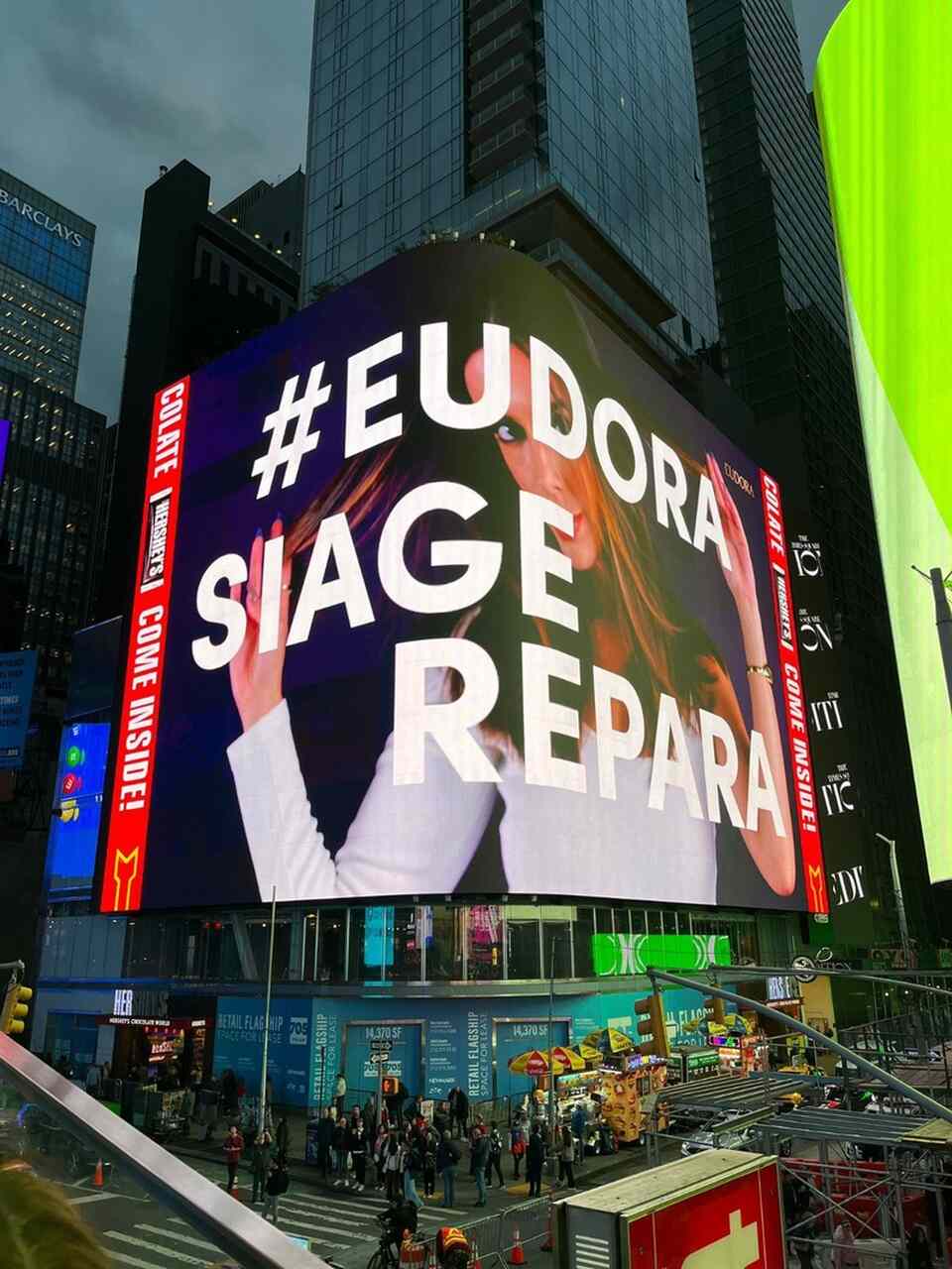 Eudora na Times Square: marca brasileira é representada por ...